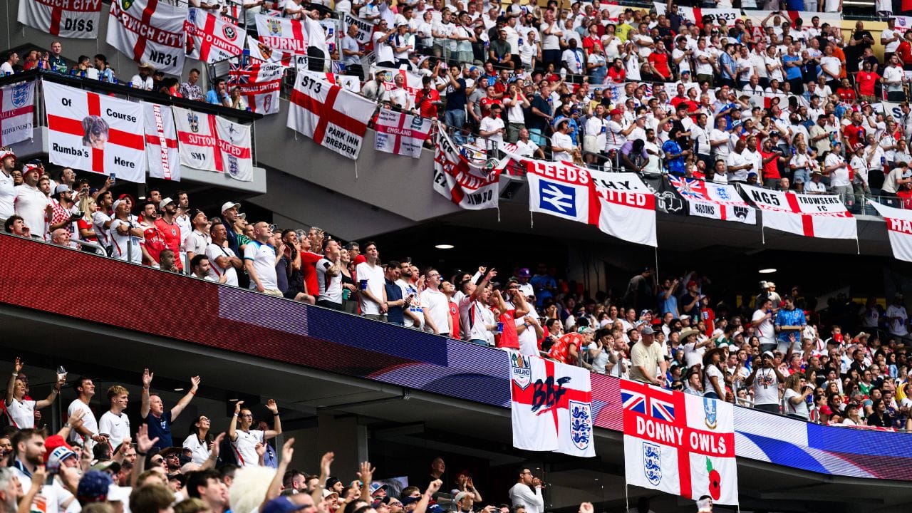 England Fans Forced to Remove Flags During Croatia Match | Sports Condensed