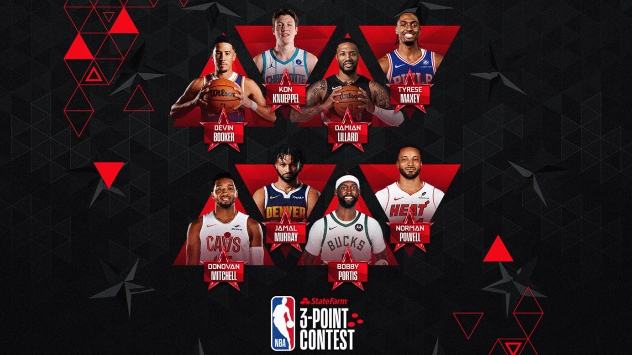 NBA 3-Point Contest Participants: Booker, Lillard Headline Show ...