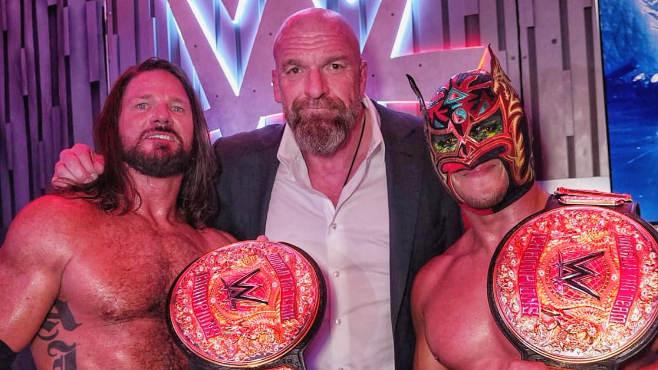 AJ Styles and Dragon Lee Capture WWE World Tag Team Titles on Raw ...