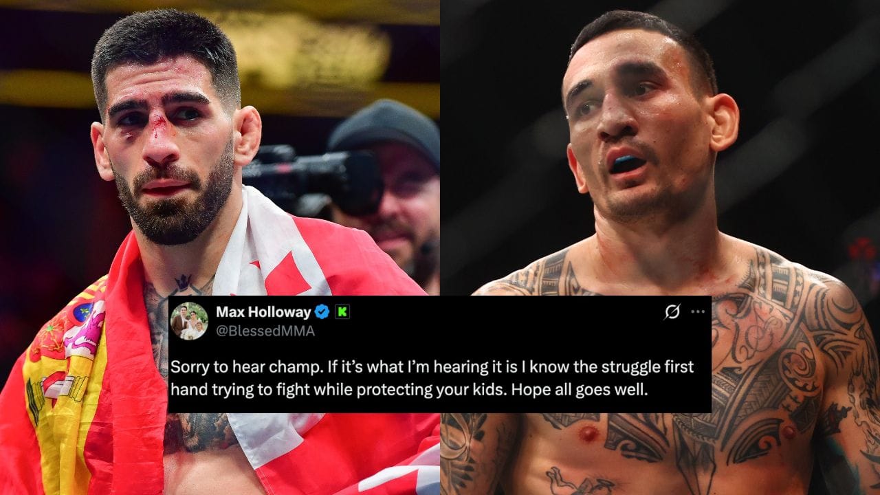 Max Holloway Supports Ilia Topuria Amid Personal Struggles Sideling the ...
