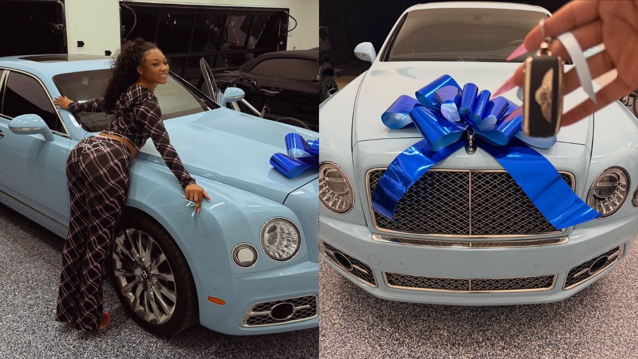 Megan Thee Stallion Shows Off $400K Bentley Gift From Klay Thompson ...