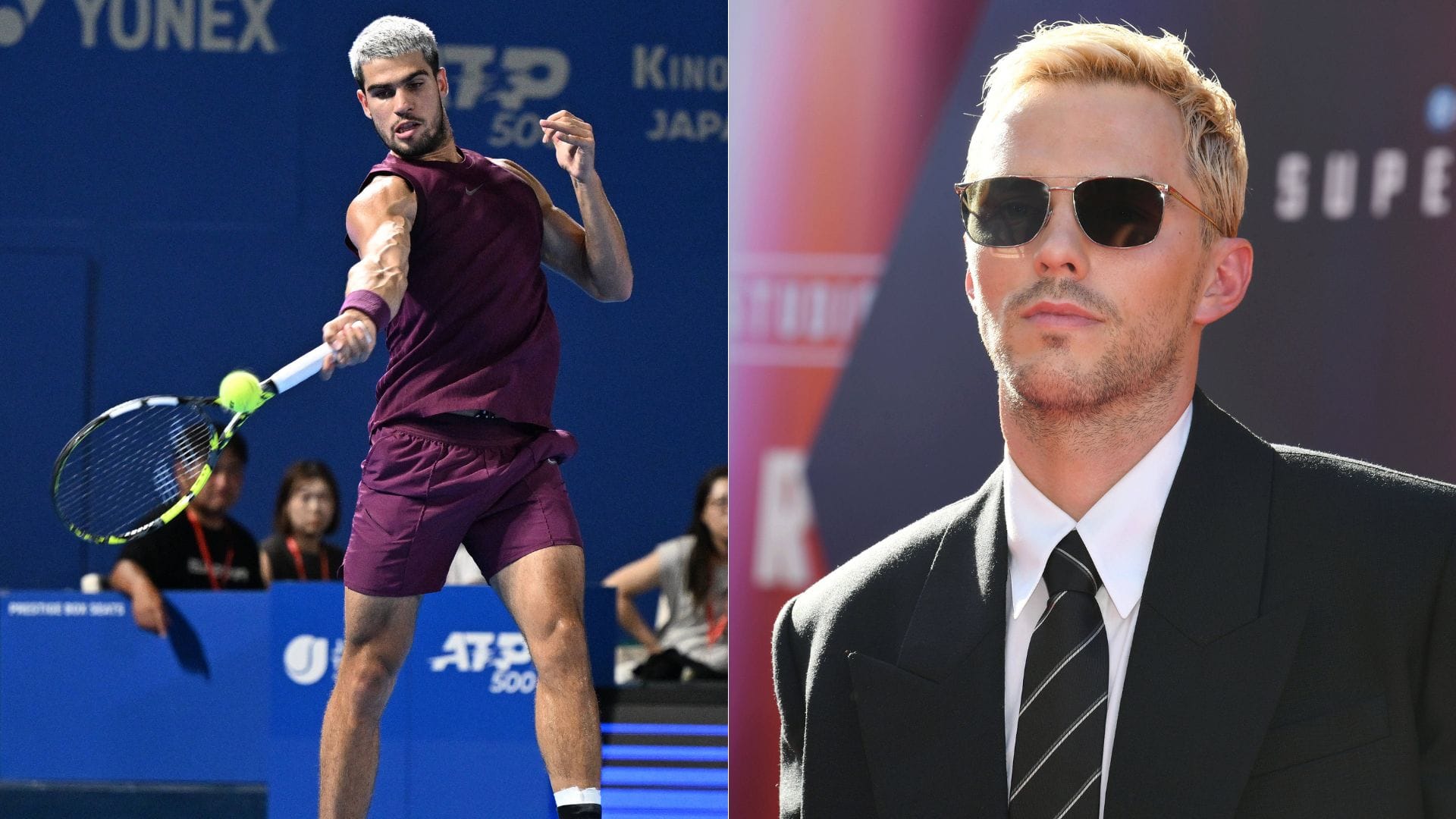 Carlos Alcaraz Draws ‘Copycat’ Quip From Nicholas Hoult Over Bleached ...