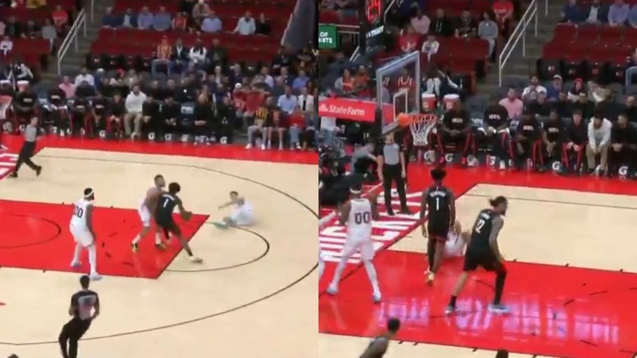 Amen Thompson Bullies Dillon Brooks And Stares Him Down | Sports Condensed